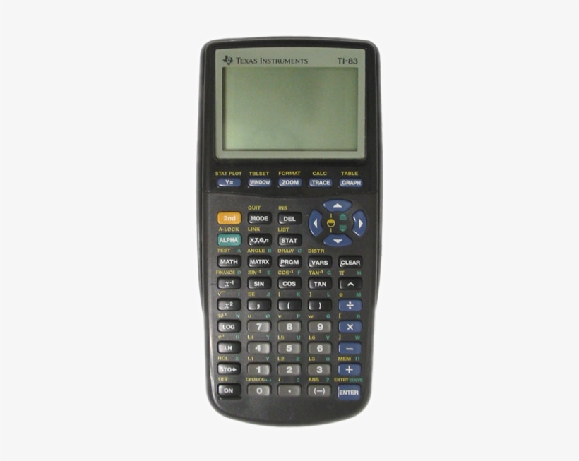 Graphing Calculator Clipart - Ti 83 Calculator PNG Image | Transparent ...