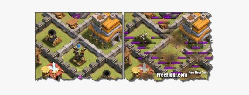 Coc Attack Strategy Lightning Dragon Air Defense - Hall PNG Image ...