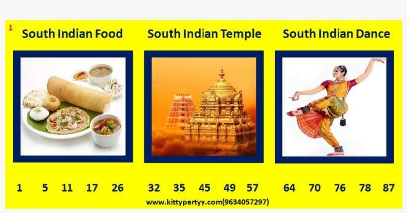 Kittypartyy South Indian Theme Tambola Tickets - Sikhism Religion And ...