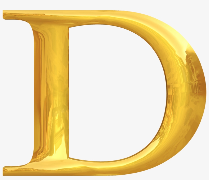 Download D In Gold Lettering Clipart Typography Clip Art - Gold D Png ...