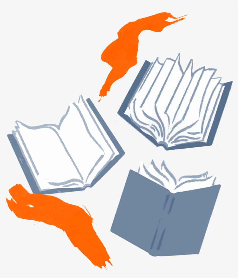 Readerly Book Subscription Icon Group Orange - Illustration PNG Image ...