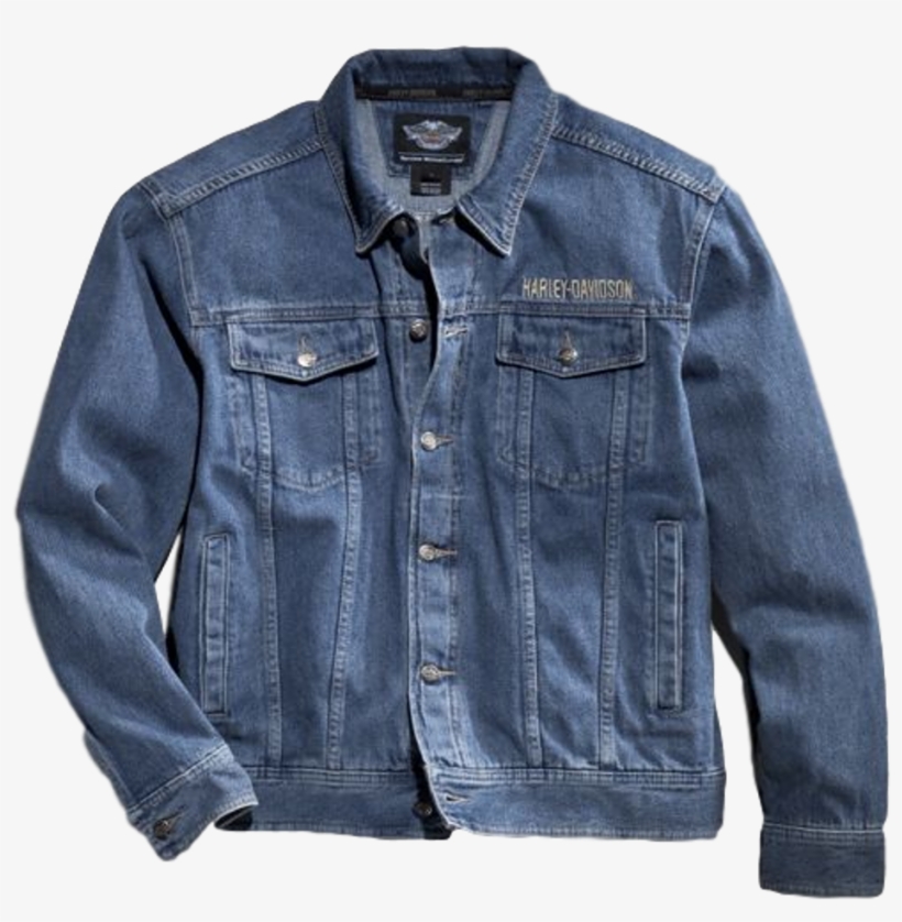 Men's Bar & Shield Logo Denim Jacket PNG Image | Transparent PNG Free ...