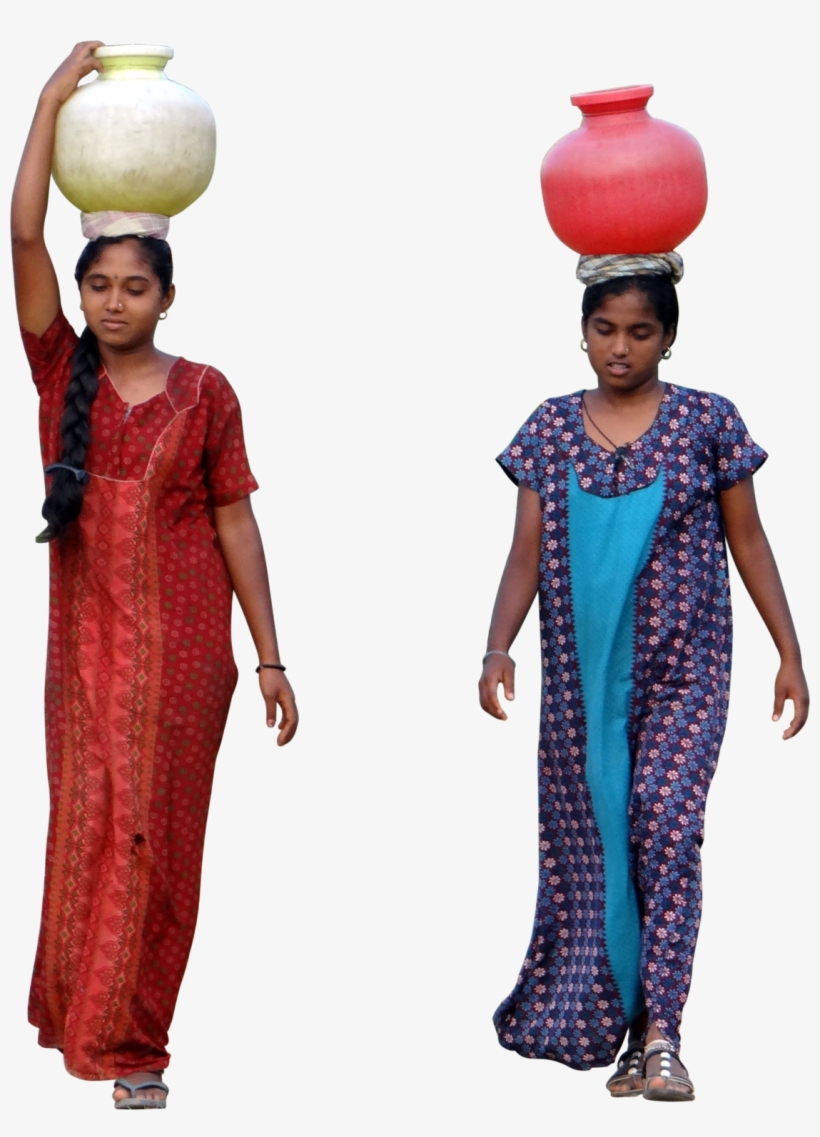 Download Indianwomenjugshead - Indian People Walking Png | Transparent ...