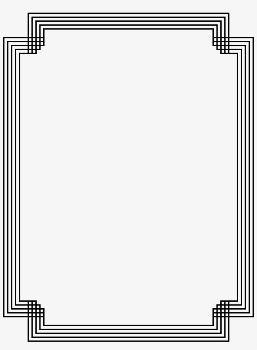 Download Big Image - Double Line Border Png | Transparent PNG Download ...