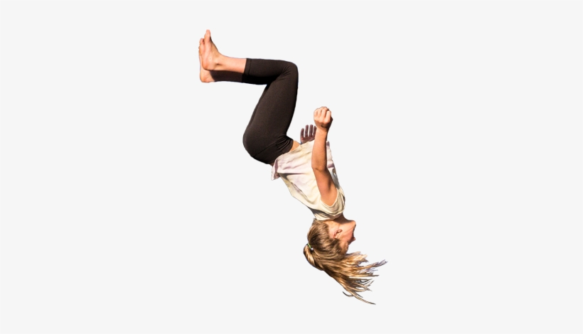 Girl Backflip Cutout 300px - Girls Doing Back Flips In The Air PNG ...