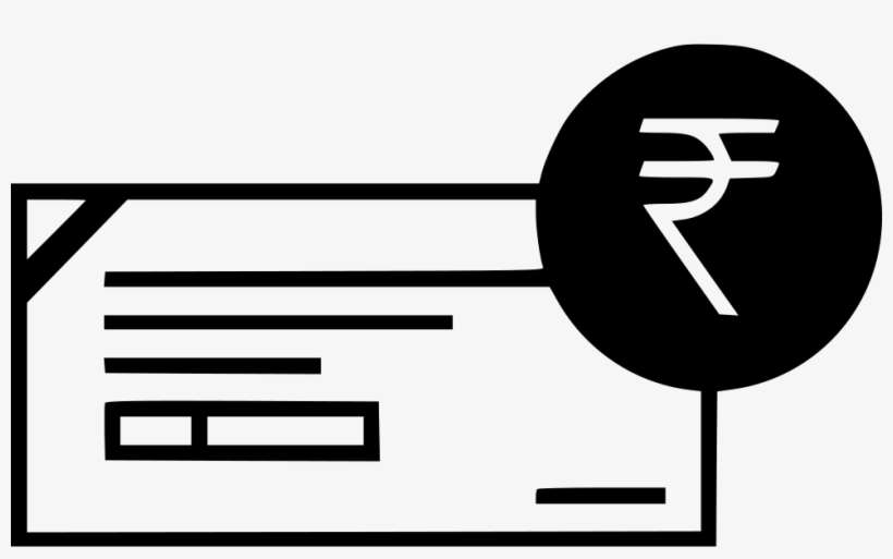 Cheque Rupee Comments - Check Deposit Icon Png PNG Image | Transparent ...