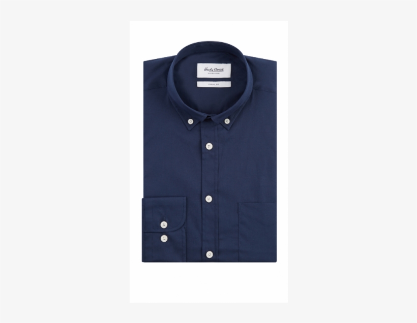Hardy Amies Casual Navy Poplin Shirt Casual Navy Poplin - Shirt PNG ...