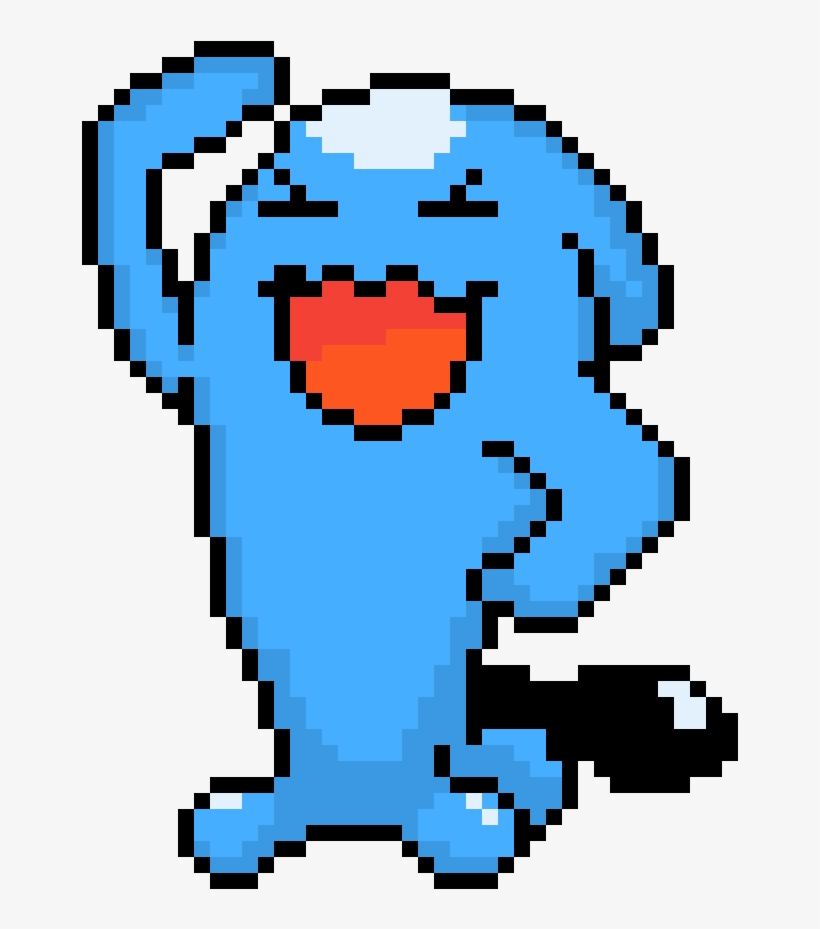 Wobbuffet - Wobbuffet Pixel Art PNG Image | Transparent PNG Free ...