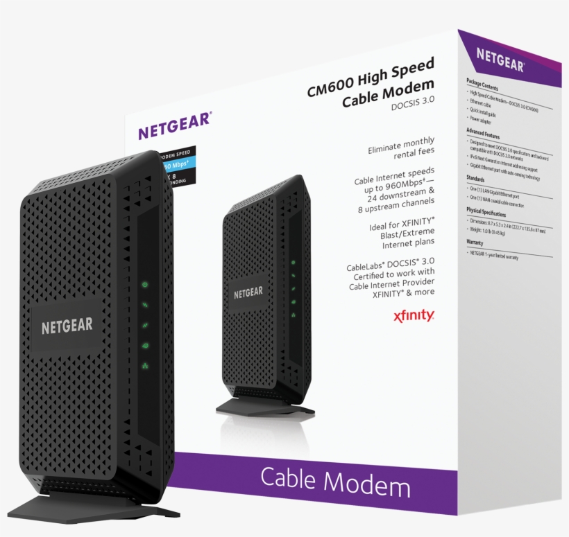 Netgear Cm600 Docsis - Netgear Cm600 Docsis 3.0 High Speed Cable Modem ...