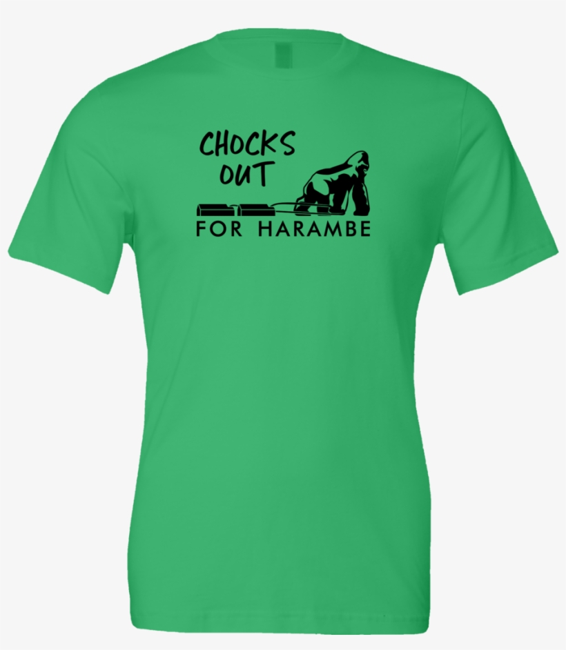 Chocks Out For Harambe T-shirt - T-shirt PNG Image | Transparent PNG ...