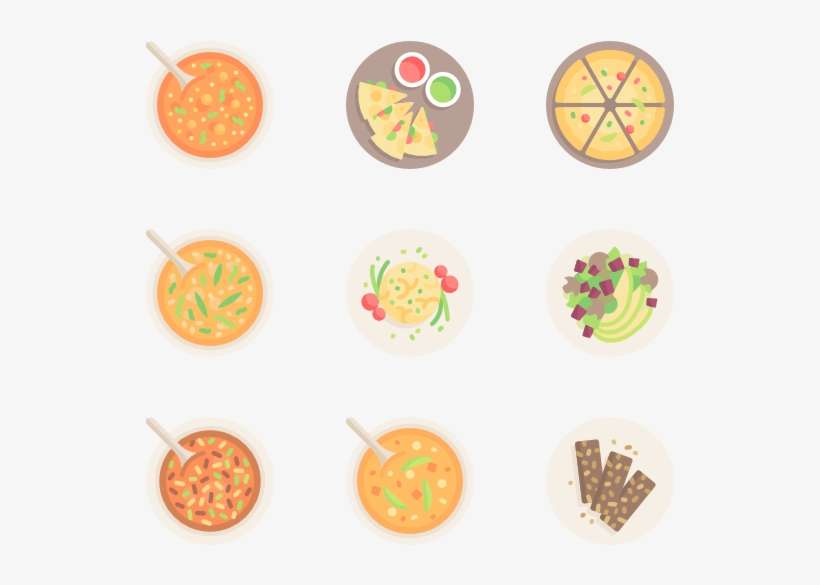 Vegan Food Dishes - Food Wallpaper Top View PNG Image | Transparent PNG ...