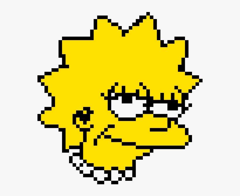 Lisa Simpson - Pixel Arts Minecraft Templates PNG Image | Transparent ...