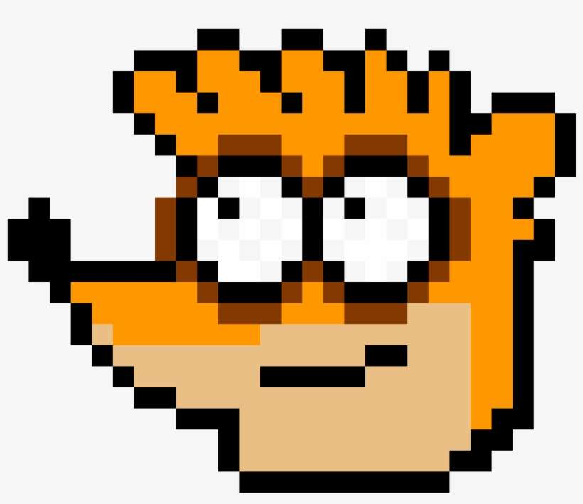 Rigby - Pixel Art Regular Show PNG Image | Transparent PNG Free ...