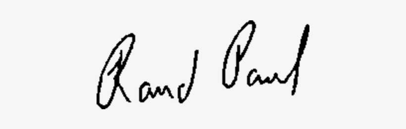 Rand Paul, Md - Rand Paul Signature PNG Image | Transparent PNG Free ...