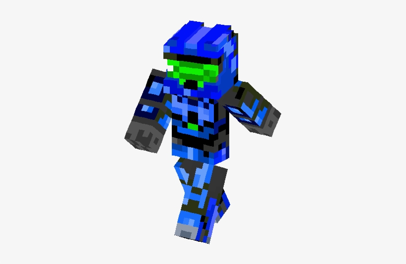 Blue Master Chief Minecraft Skin