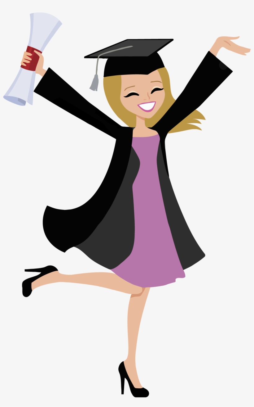 Download Escola & Formatura - Girl Graduating Clipart | Transparent PNG ...