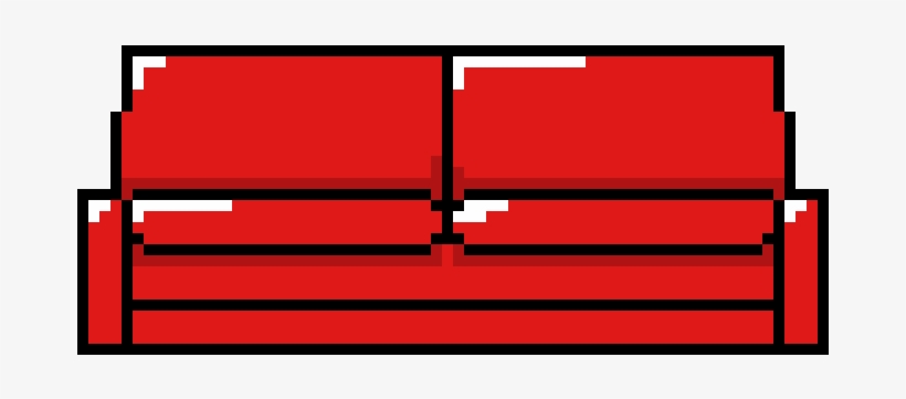 Couchtube Couch - Pixel Art Couch PNG Image | Transparent PNG Free ...