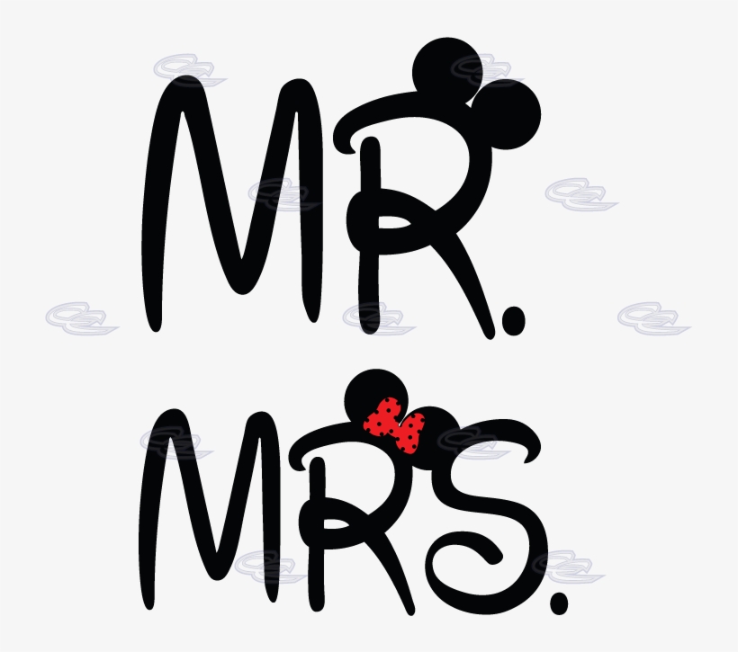Download Mr&mrs Disney Cute Couple Shirts For Mr And Mrs With - Mr And ...