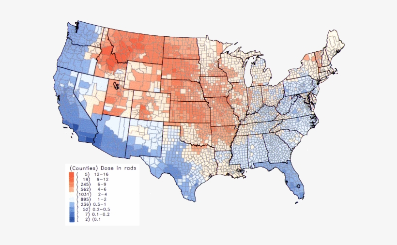 Download Us Fallout Exposure - Nevada Nuclear Bomb Map | Transparent ...
