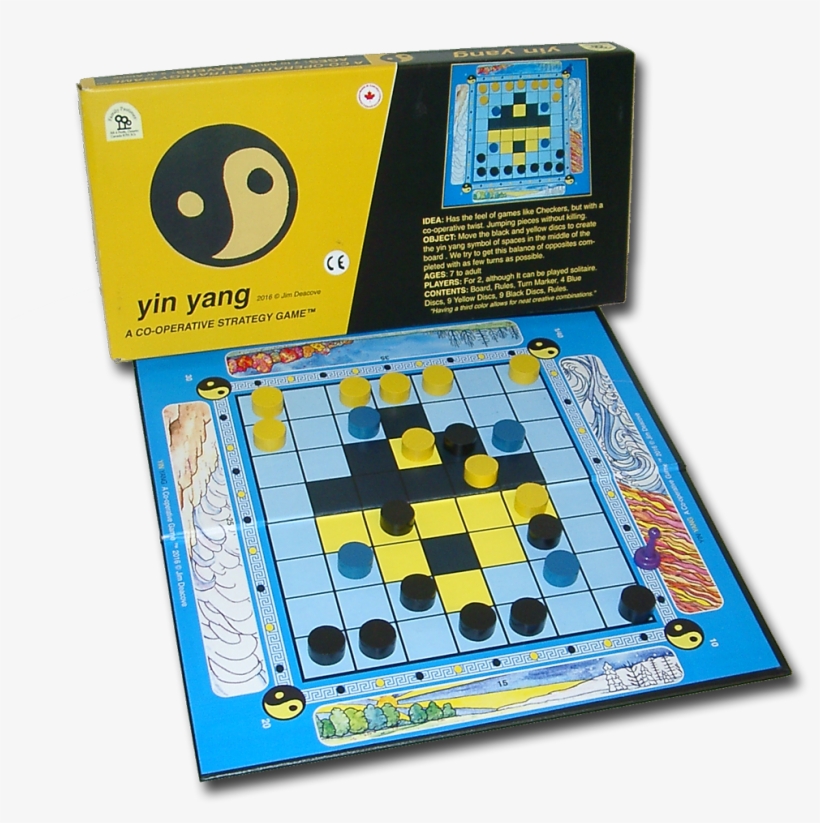 New Design For Yin Yang Strategy Game - Yin Yang Board Game PNG Image ...