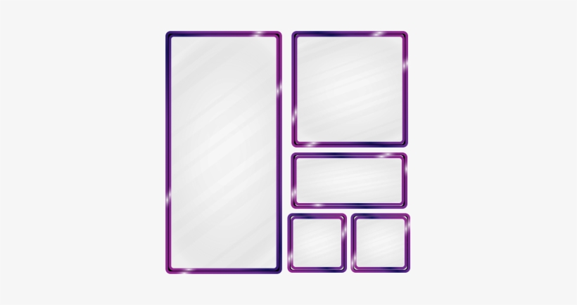 Download Purple Metallic Frame Glass Effect, Frame, Metallic, - Green ...