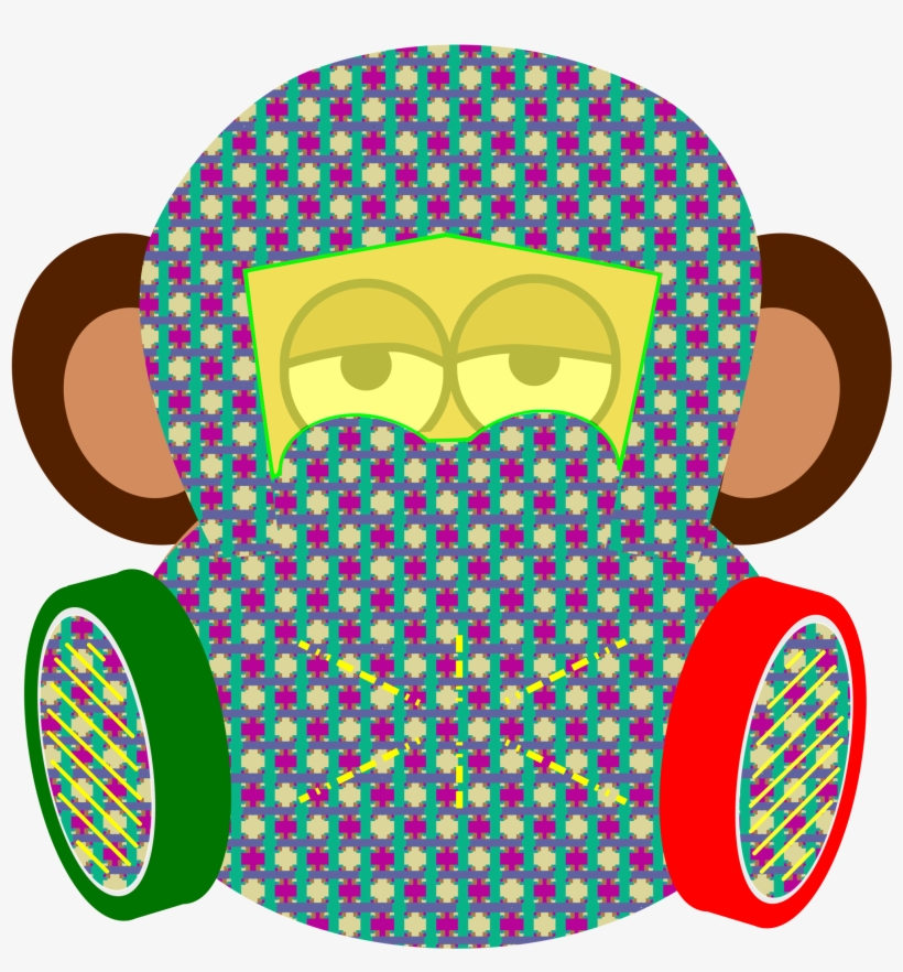 Download This Free Icons Png Design Of Monkey Wears Gas Mask ...