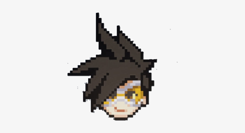 Download Portrait - Overwatch Tracer Pixel Spray | Transparent PNG ...