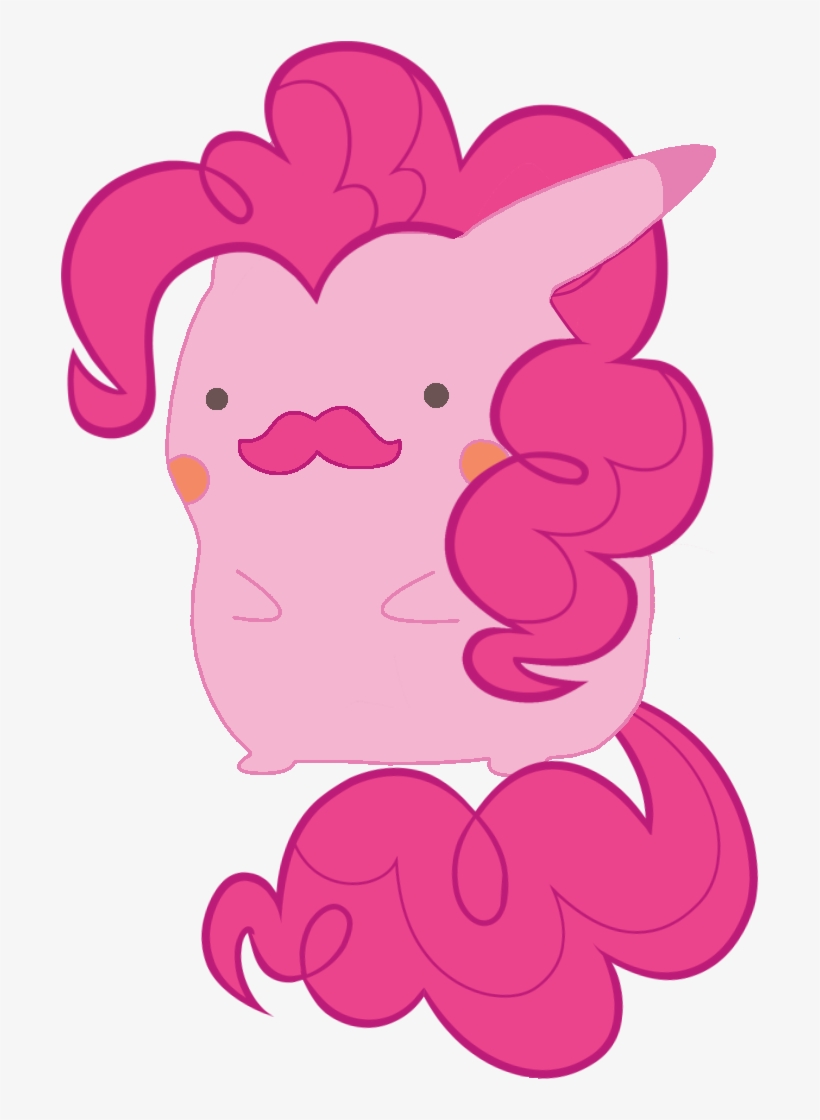 Bradleydoom, Moustache, Pikachu, Pinkachu, Pinkie Pie, - Pinkie Pie On ...