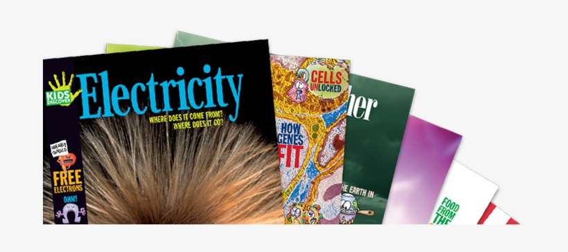 Stack Of Kids Discover Magazines Fanned Out - Informational Magazines ...