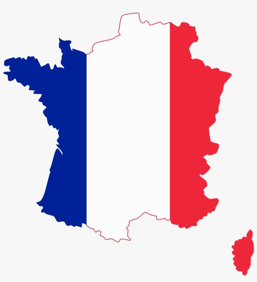 Download Png French - France Map Black Vector PNG Image | Transparent ...