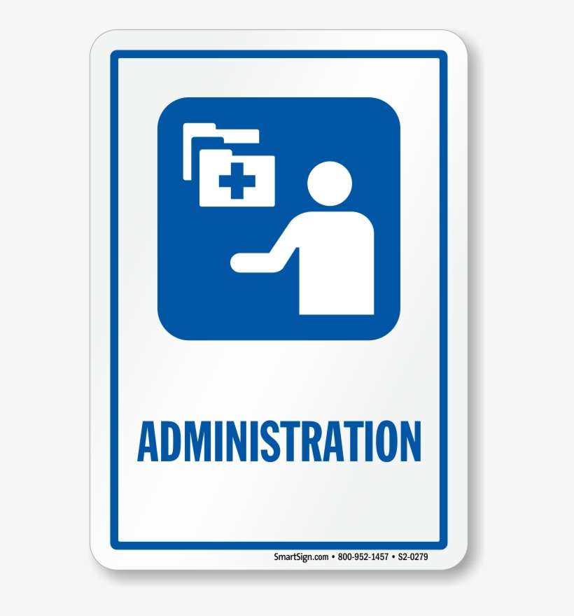 Administration Hospital Sign With Medical Admin Symbol - Hospital Sign ...