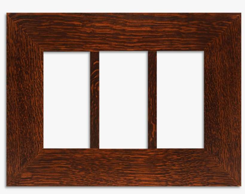 Triple 3-inch Oak Legacy Frame - Frames On The Wall Png PNG Image ...