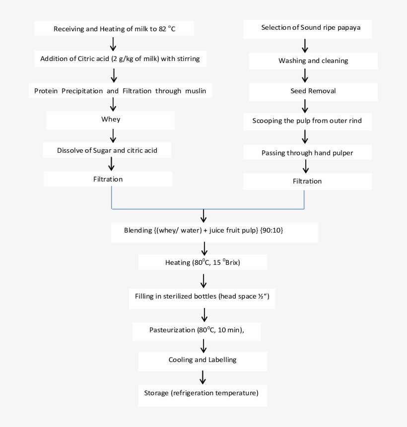 Download Flow Chart For Whey Based Papaya Rts Beverage Preparation ...