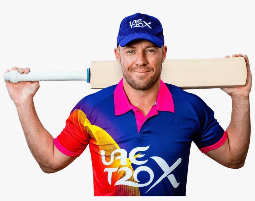 Ab De Villiers - Uae T20x PNG Image | Transparent PNG Free Download on ...