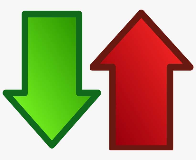 Green Up Arrow Red Down Arrow