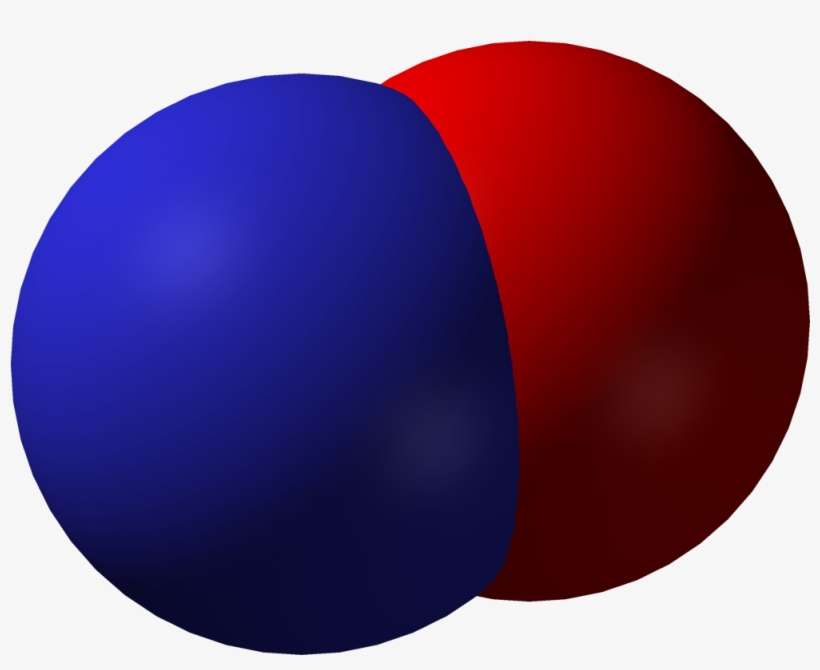 Space-filling Model Of Nitric Oxide - Nitrogen Oxide PNG Image ...