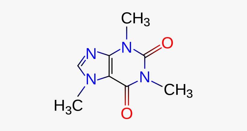 Example - Structure Of Caffeine PNG Image | Transparent PNG Free ...