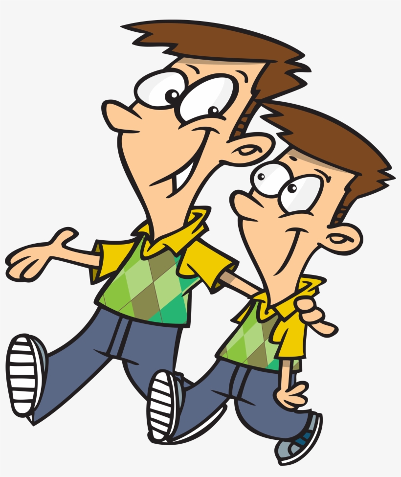 Brother - Big Brother And Little Brother Cartoon PNG Image ...