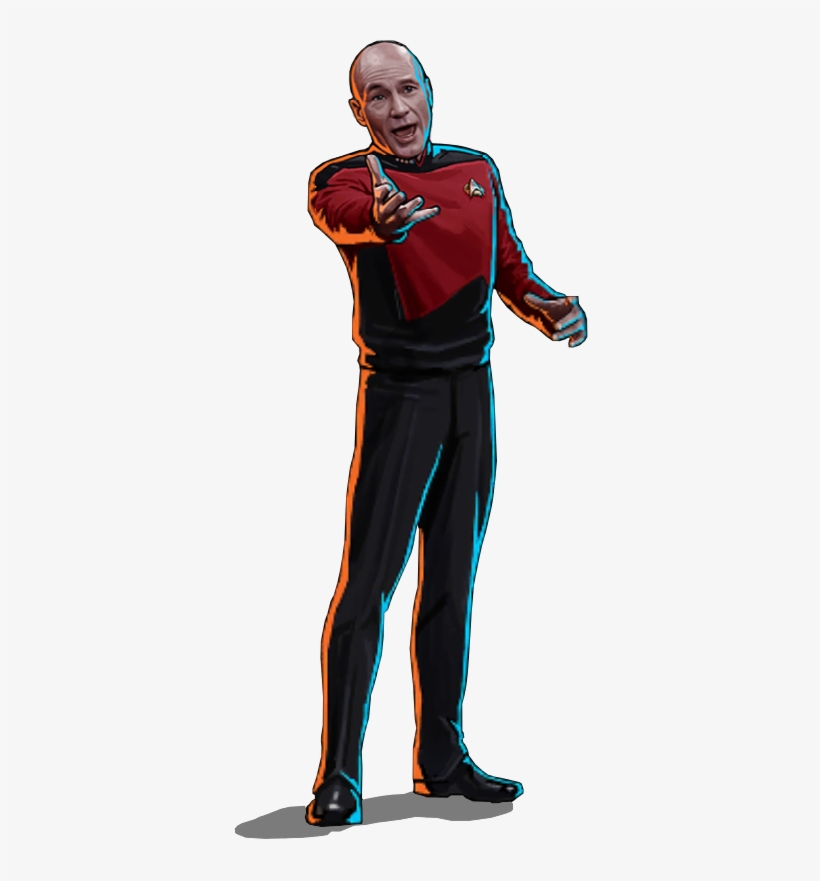 Smitten Jean-luc Picard Full - Star Trek Timelines Jean Luc Picard PNG ...