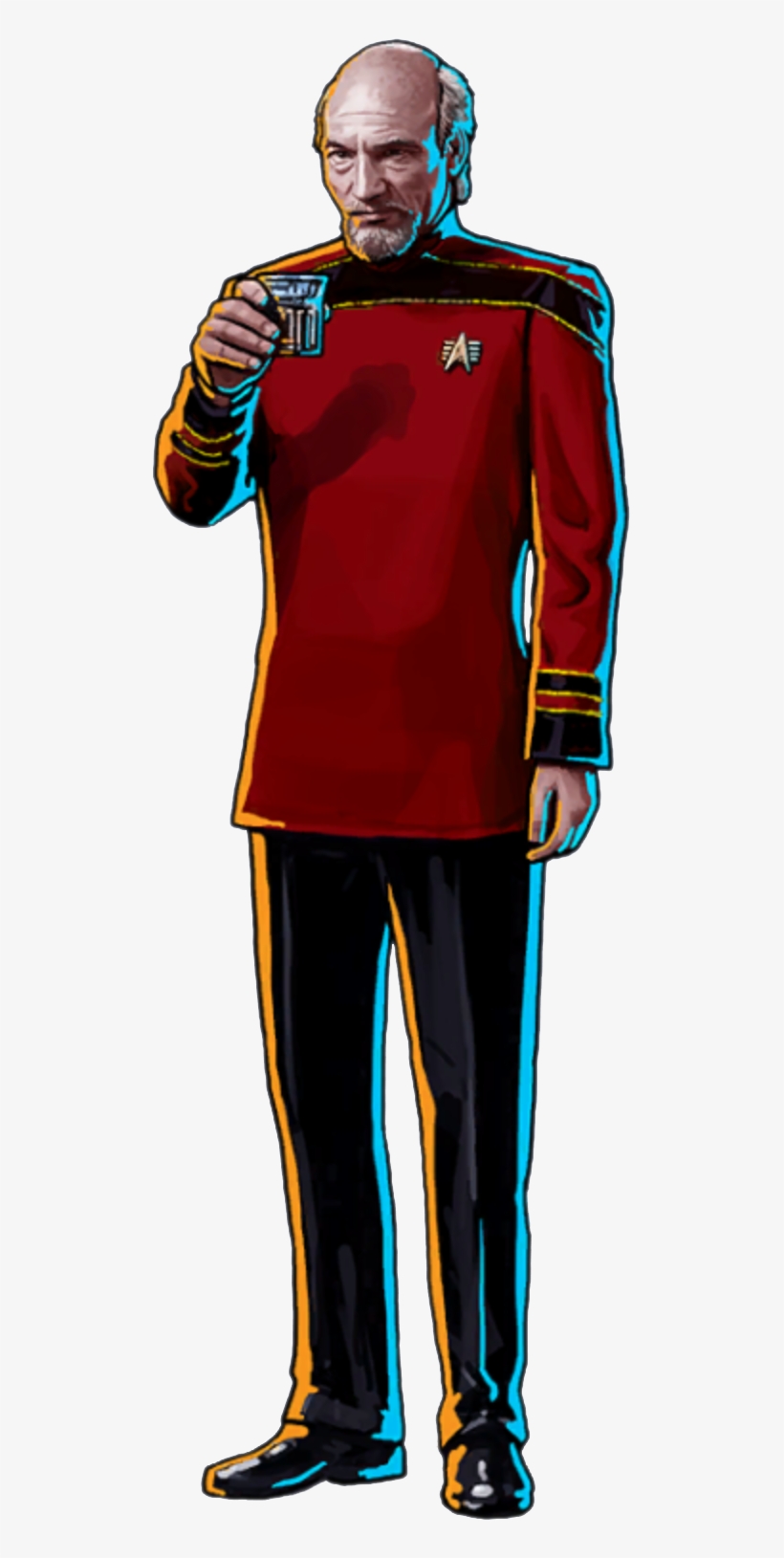 Admiral Picard - Picard On Stargazer PNG Image | Transparent PNG Free ...