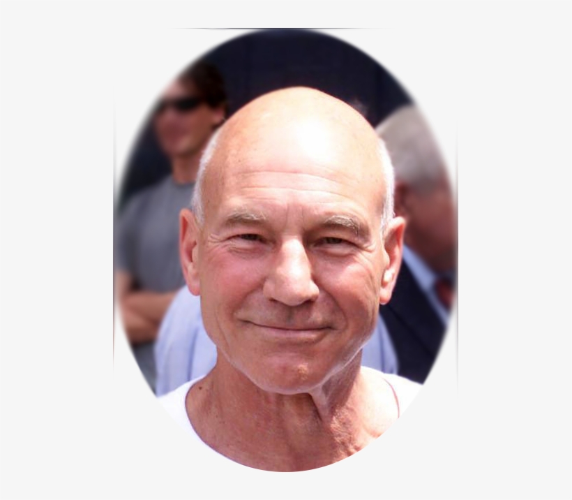 Patrickstewart2004 08 03 Oval - Patrick Stewart PNG Image | Transparent ...