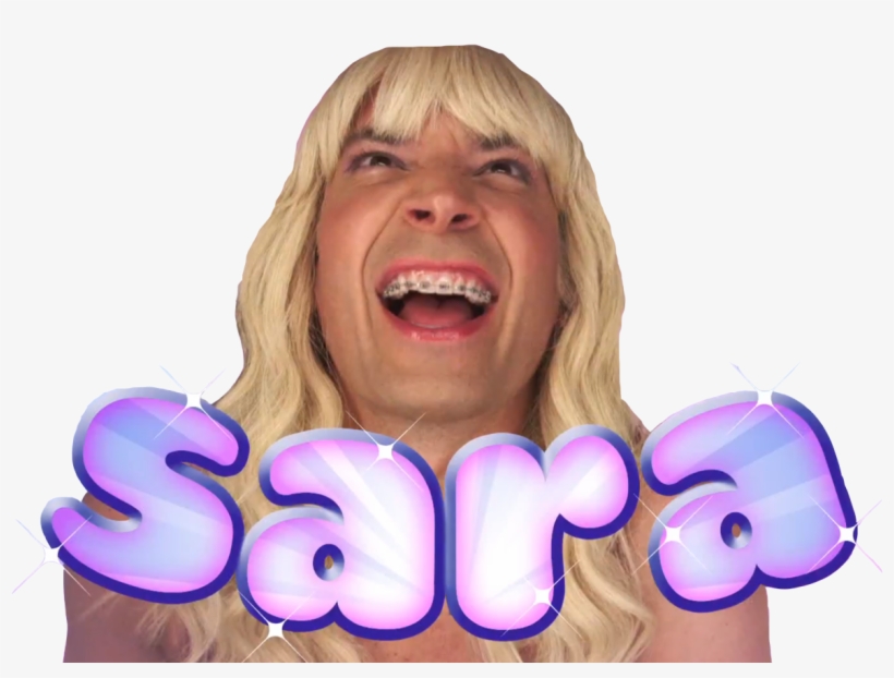 Ew , Transparent, Sara, Jimmy Fallon, Tonight Show, - Sara Ew PNG Image ...