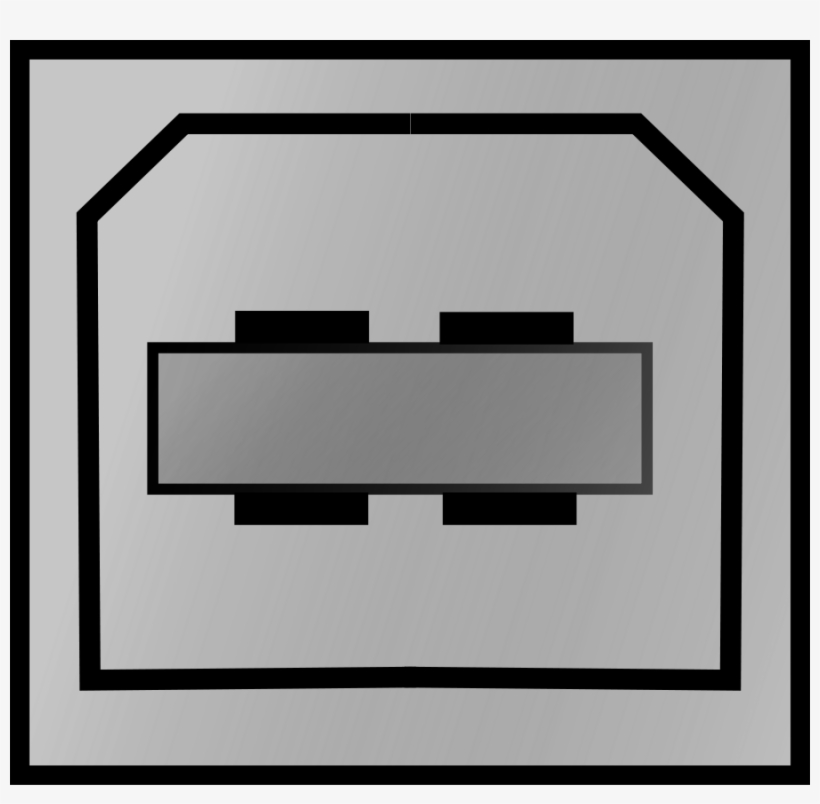 How To Set Use Connector Usb Type B Icon Png - Clip Art PNG Image ...