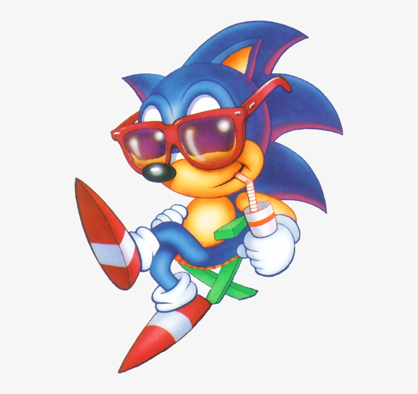 Sonic The Hedgehog Relaxing - Sonic The Hedgehog 1991 Png PNG Image ...