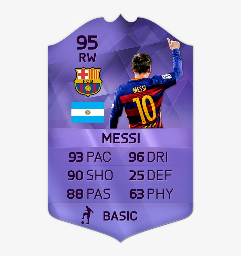 Hero - Fut Draft Card Messi PNG Image | Transparent PNG Free Download ...