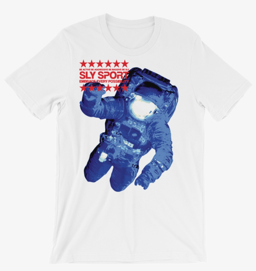 Image Of Floating Spaceman In Graphic T White - Captain America PNG ...