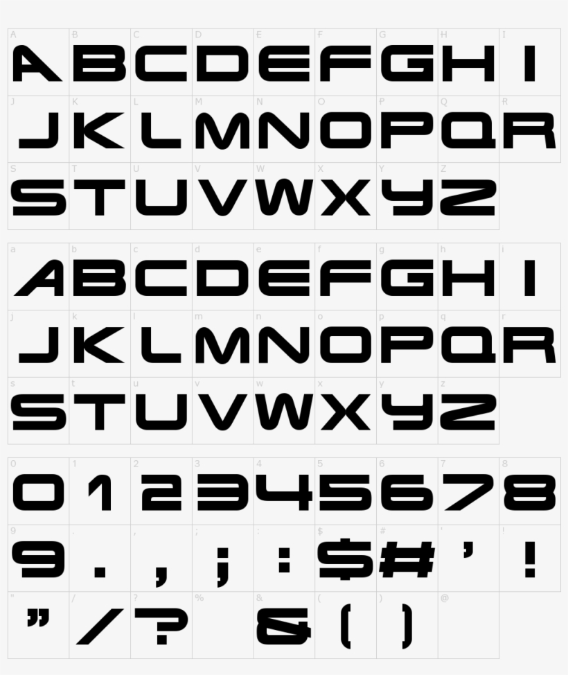 Font Characters - Fuente Terminator PNG Image | Transparent PNG Free ...