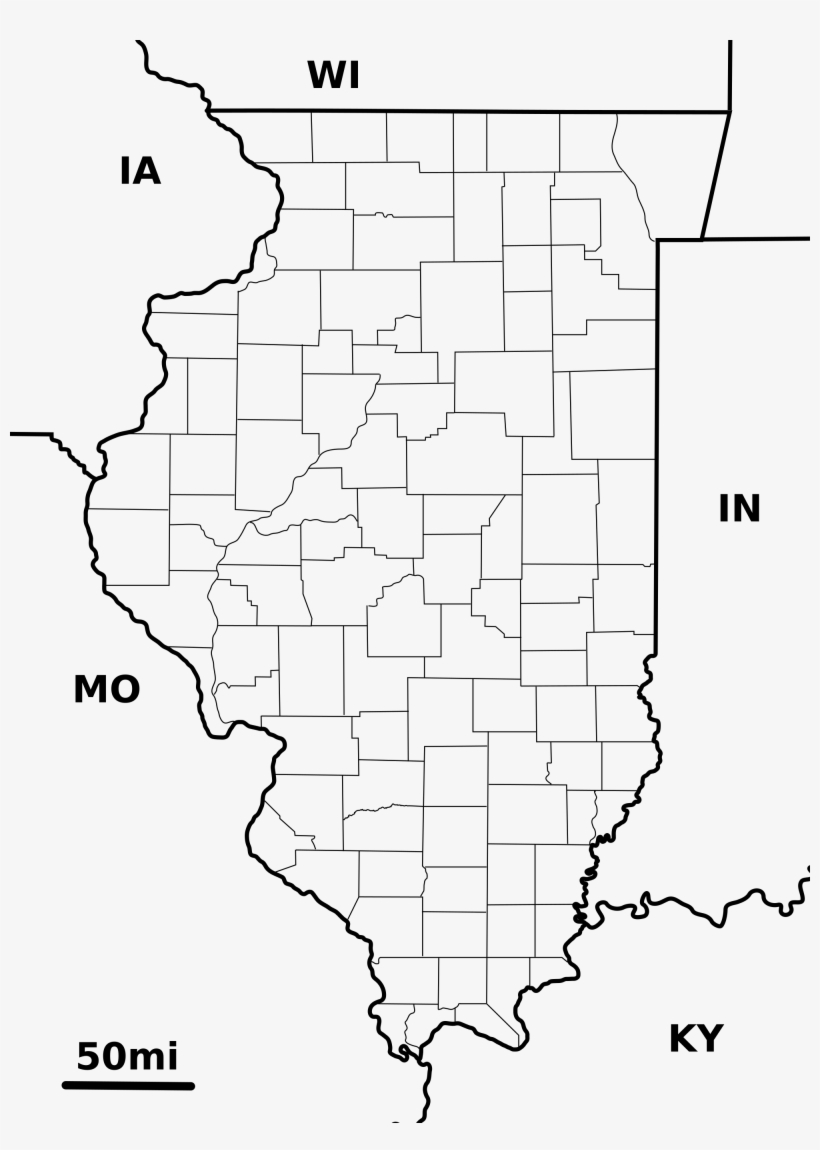 Open - Outline Map Of Illinois PNG Image | Transparent PNG Free ...
