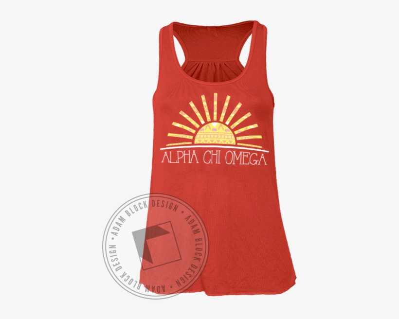 Alpha Chi Omega Sunny Skies Tank - Rush Sigma Nu Shirt PNG Image | Transparent PNG Free Download ...