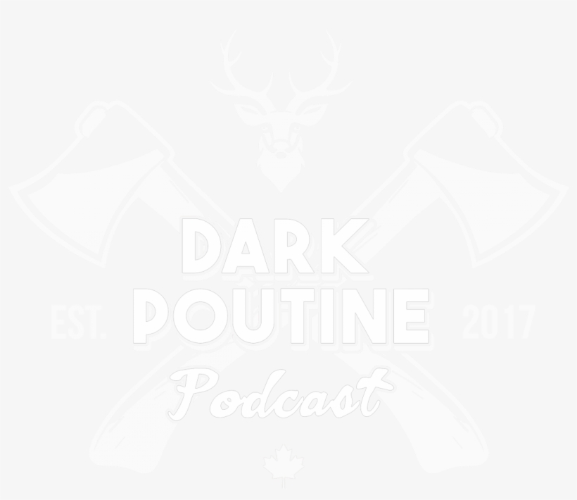 Cropped Dark Poutine Logo Deer Trans - Drawing PNG Image | Transparent ...